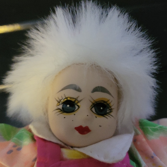 unsure | Accents | Sweet Dainty Designed Porcelain Clown W Pink Outfit ...